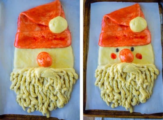 How to Make Golden Santa Bread (Tutorial) - The Food Charlatan