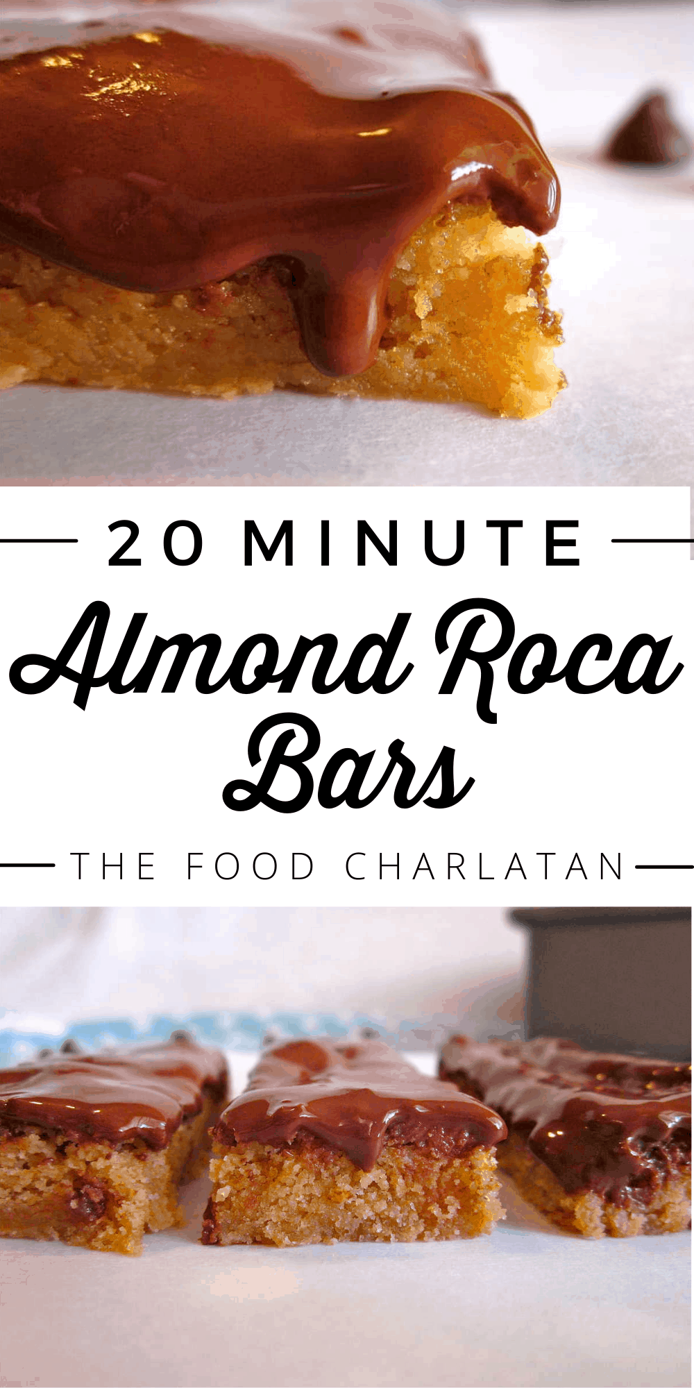 Almond Roca Bars (Fast and Easy Dessert!) - The Food Charlatan