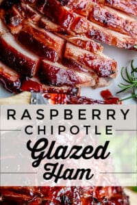 Baked Ham with Raspberry Chipotle Ham Glaze - The Food Charlatan