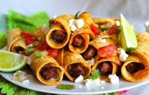 Chicken, Tomatillo, and Chipotle Chimichangas - The Food Charlatan