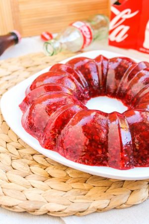 Coca-Cola Jello Salad with Cherries - The Food Charlatan