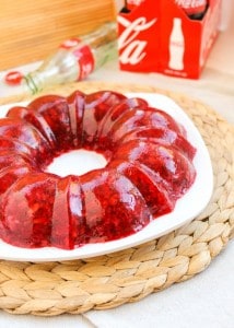 Coca-Cola Jello Salad with Cherries - The Food Charlatan