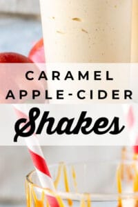 Caramel Apple-Cider Reduction Shakes - The Food Charlatan