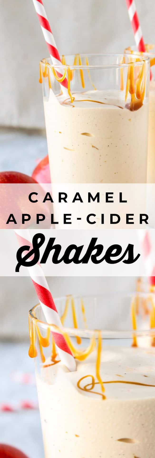 Caramel Apple-Cider Reduction Shakes - The Food Charlatan