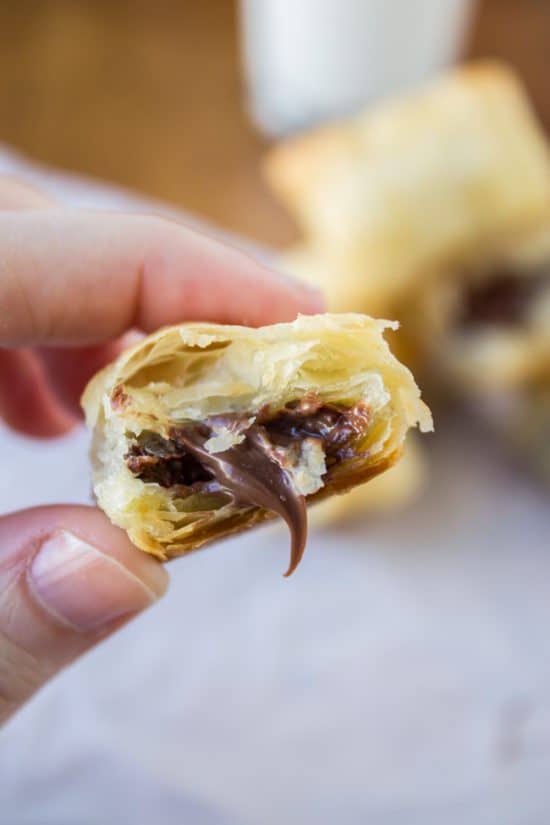 2 Ingredient Nutella Puff Pastry - The Food Charlatan