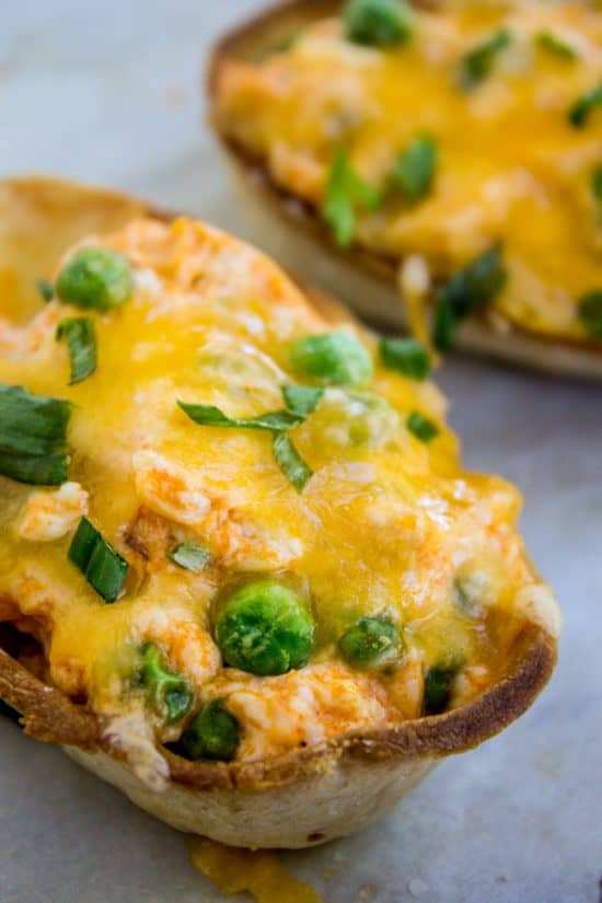 Cheesy Buffalo Chicken Boats - The Food Charlatan
