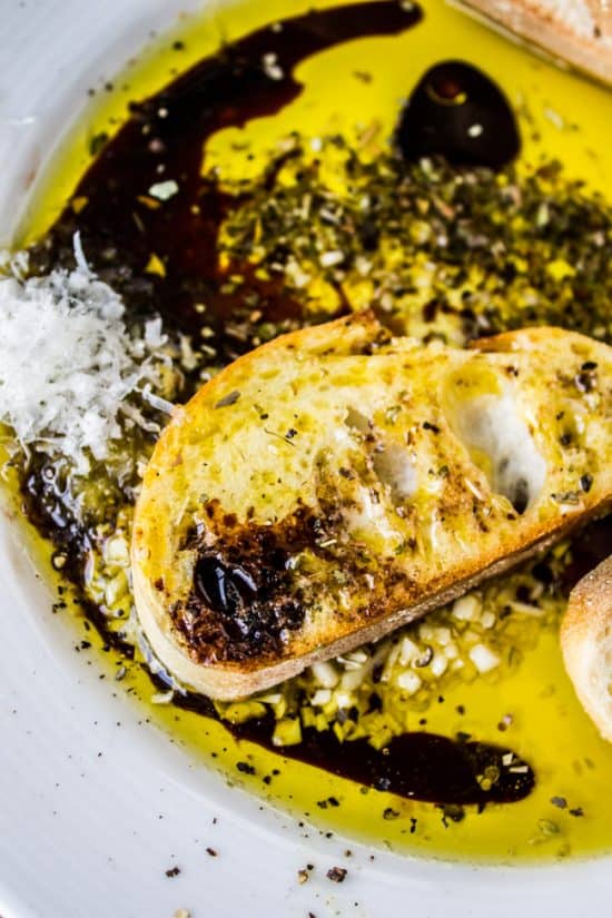 Restaurant-Style Olive Oil and Balsamic Bread Dip - The Food Charlatan