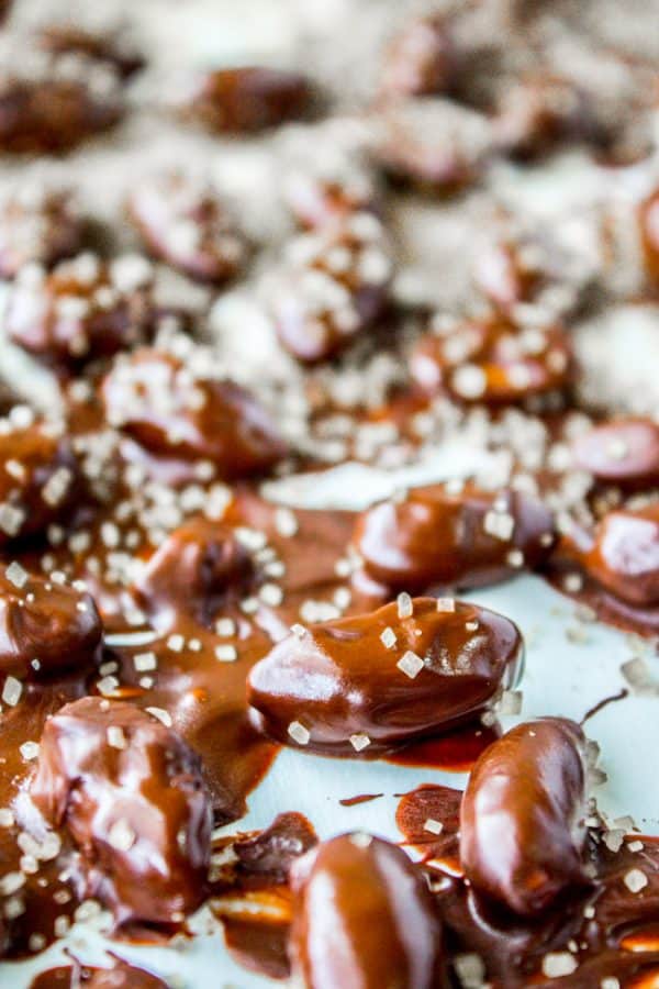 Mint Chocolate Covered Almonds - The Food Charlatan