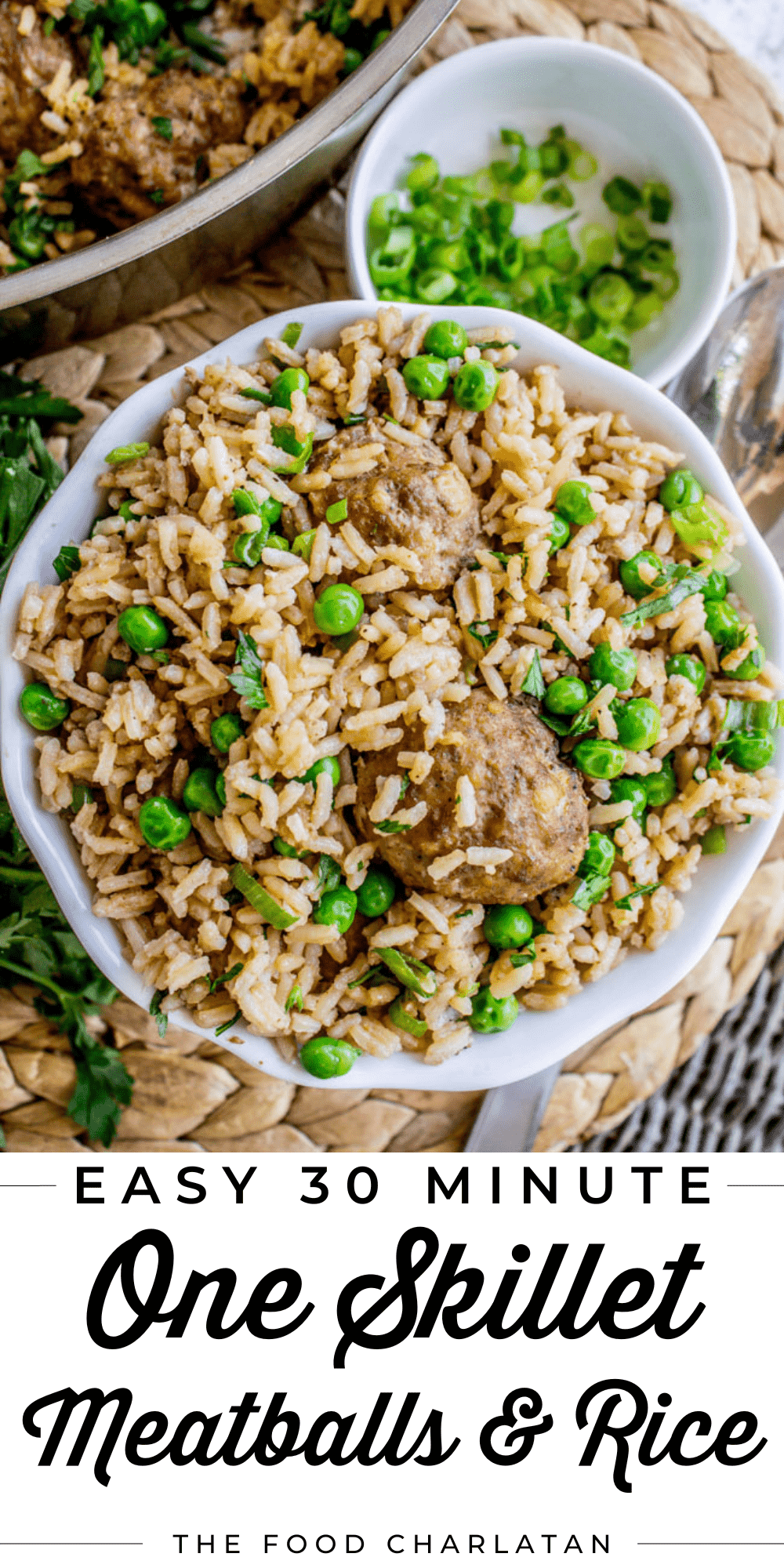 Meatballs and Rice Recipe (One Skillet) - The Food Charlatan