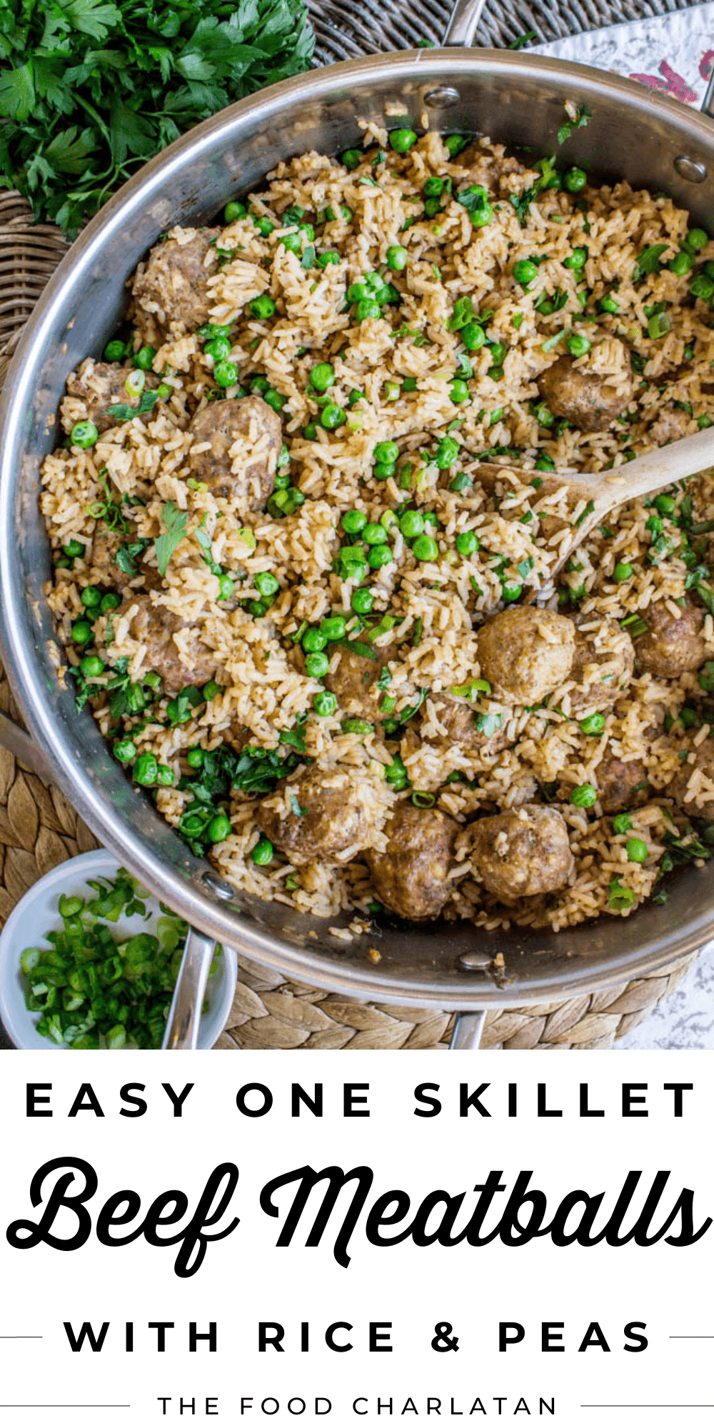 Meatballs and Rice Recipe (One Skillet) - The Food Charlatan
