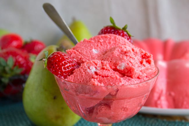 Sea Foam Salad (Creamy Pear Jello) - The Food Charlatan