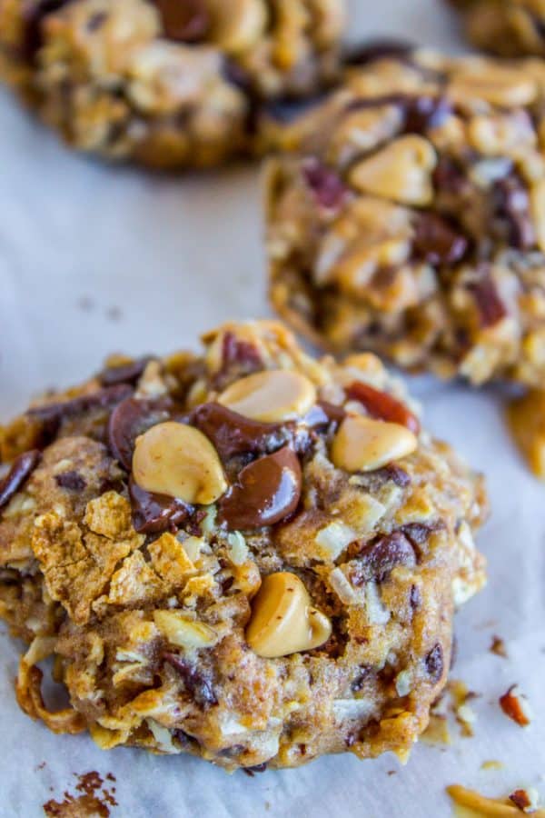 Skinny Texas Cowboy Cookies - The Food Charlatan