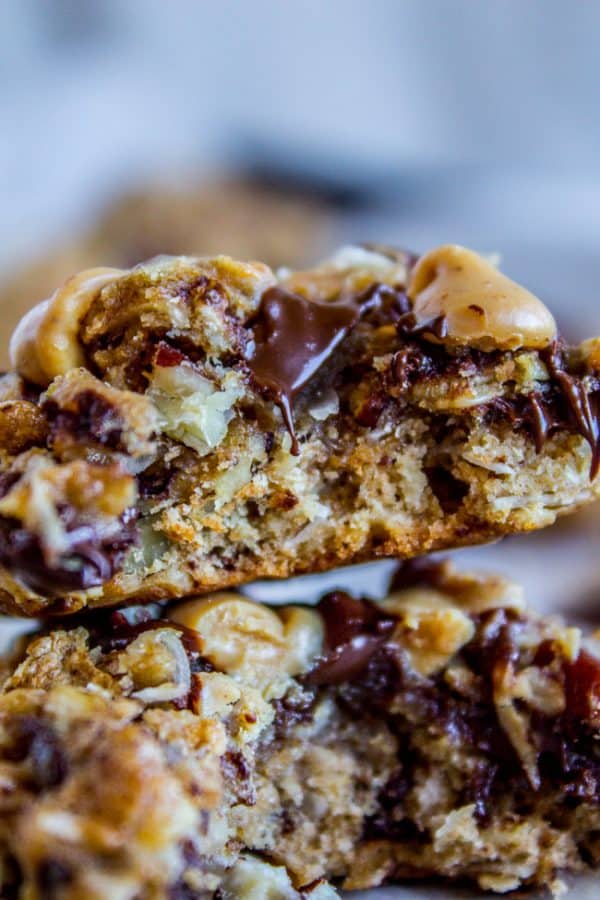 Skinny Texas Cowboy Cookies - The Food Charlatan