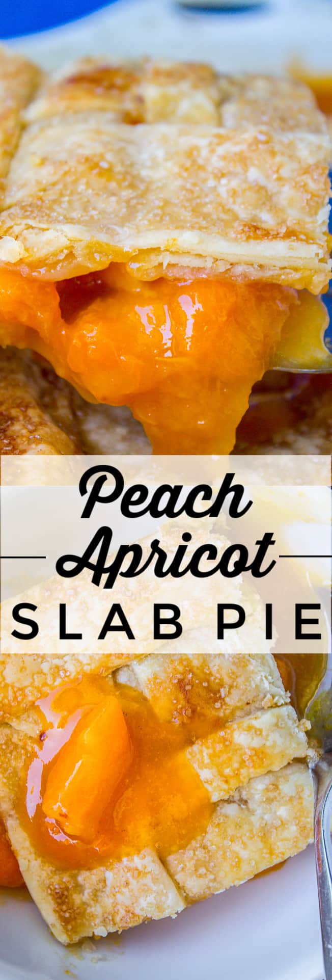 Peach Apricot Slab Pie (With Cream) - The Food Charlatan