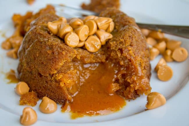 Pumpkin Butterscotch Molten Lava Cakes - The Food Charlatan