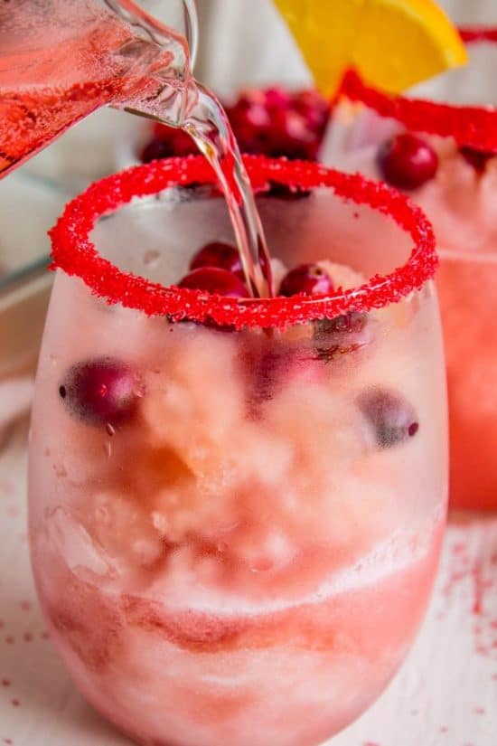 Sparkling Christmas Slush Drink - The Food Charlatan