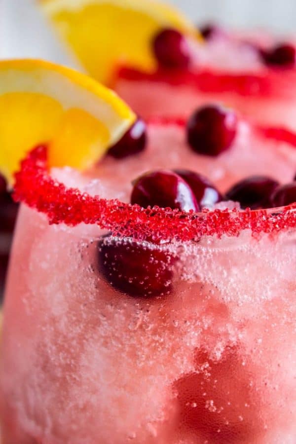 Sparkling Christmas Slush Drink - The Food Charlatan