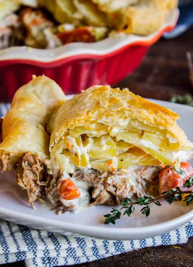 Leftover Roast Beef, Carrot, and Creamy Potato Pie - The Food Charlatan