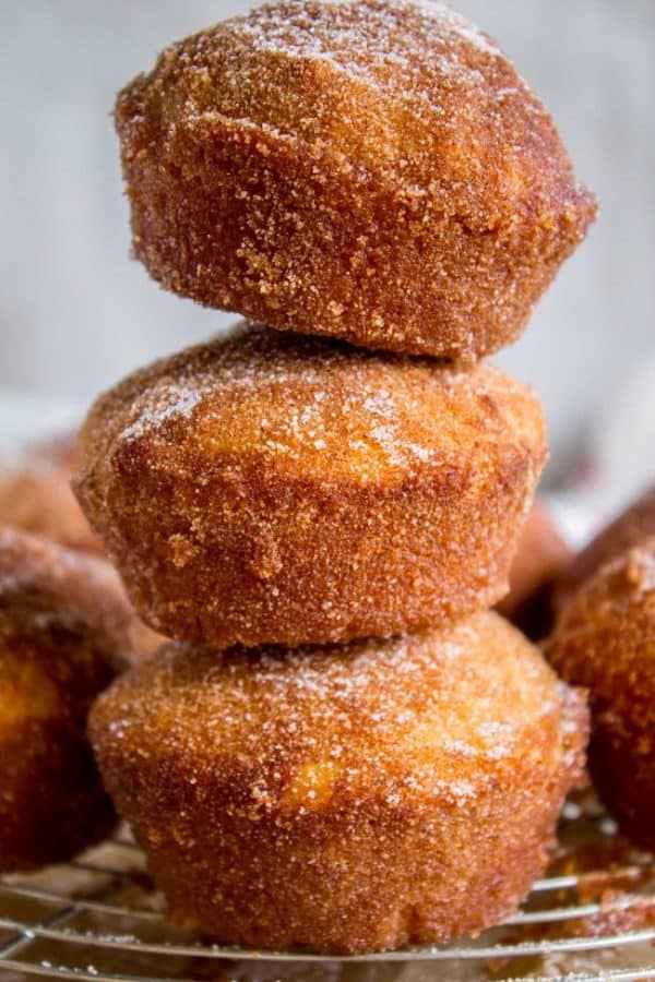 Cinnamon Sugar Dipped Muffins (French Breakfast Puffs) - The Food Charlatan
