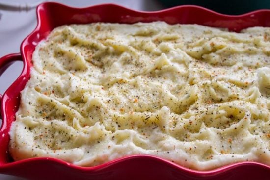 Make Ahead Creamy Italian Mashed Potatoes - The Food Charlatan