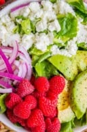 Raspberry Avocado Salad with Poppyseed Dressing - The Food Charlatan