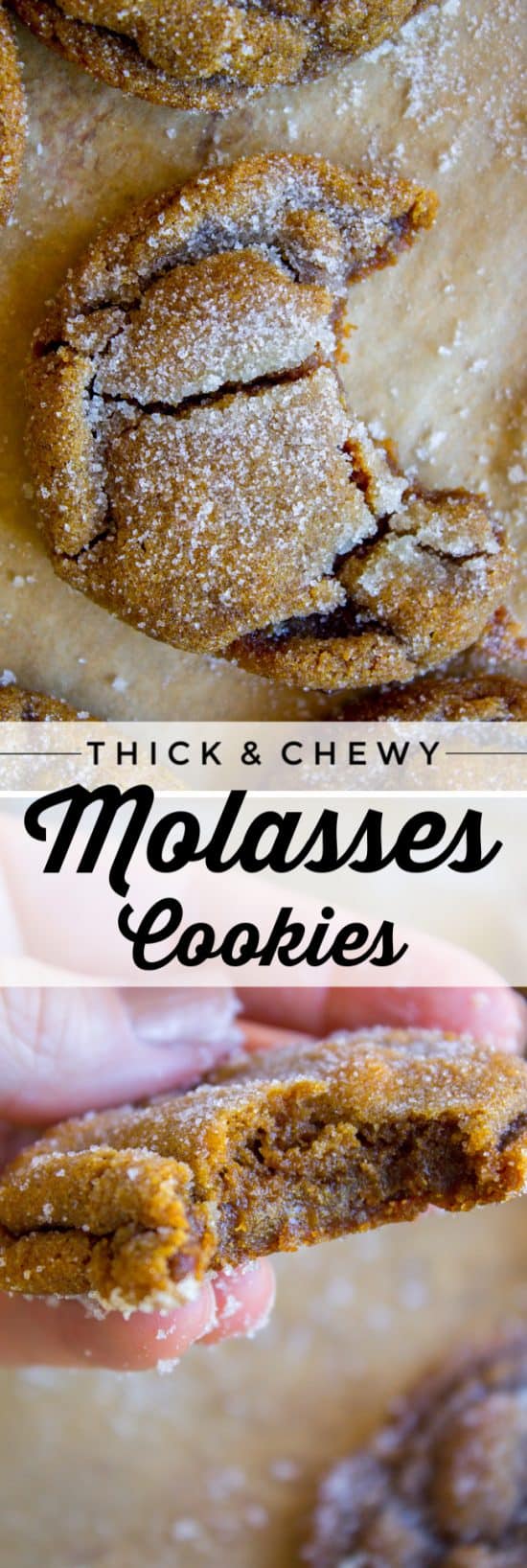 Perfectly Soft and Chewy Molasses Cookies - The Food Charlatan