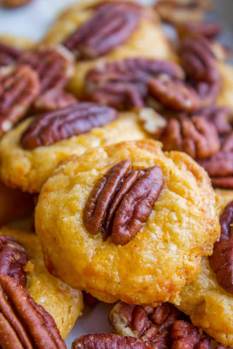 Southern Pecan Cheese Wafers - The Food Charlatan