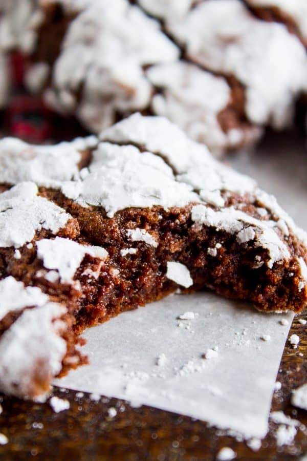 Chocolate Crinkle Cookies (Ultra Fudgy) - The Food Charlatan