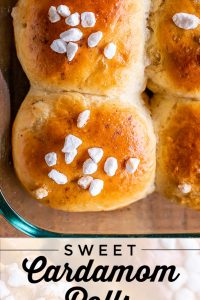 Sweet Cardamom Rolls with Pearl Sugar - The Food Charlatan