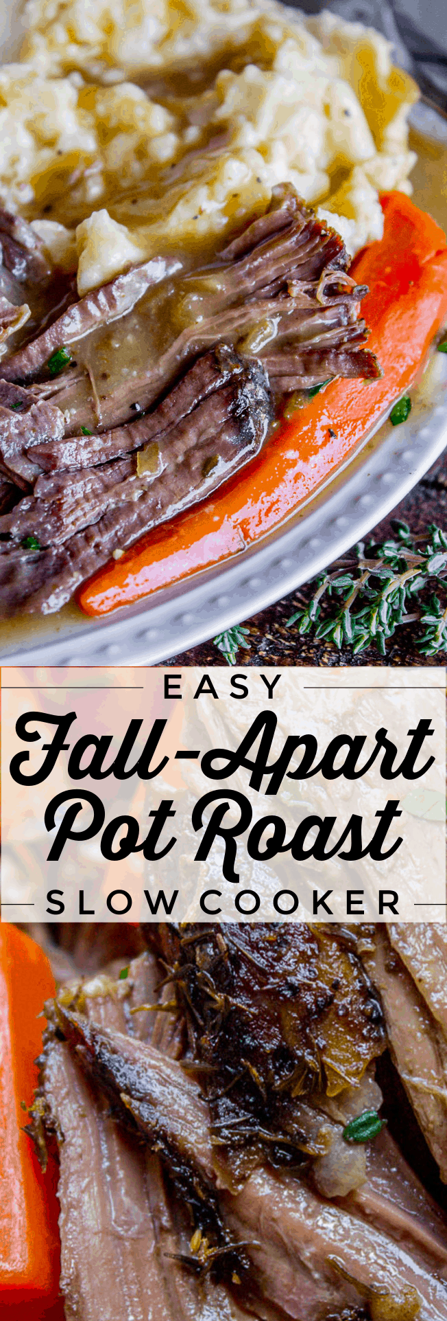 Crockpot Pot Roast - The Food Charlatan