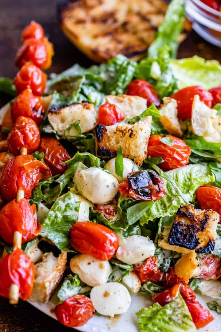 Tomato, Basil & Mozzarella Salad (Caprese Salad) -The Food Charlatan