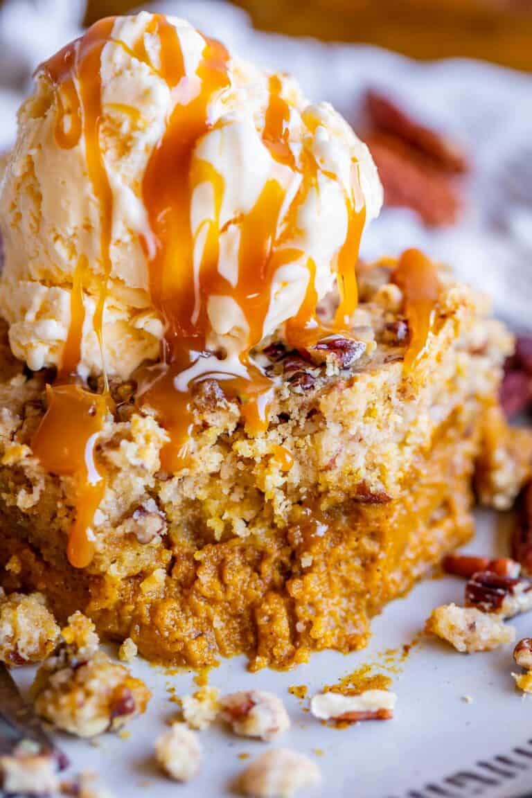 Super EASY Pumpkin Dump Cake - The Food Charlatan