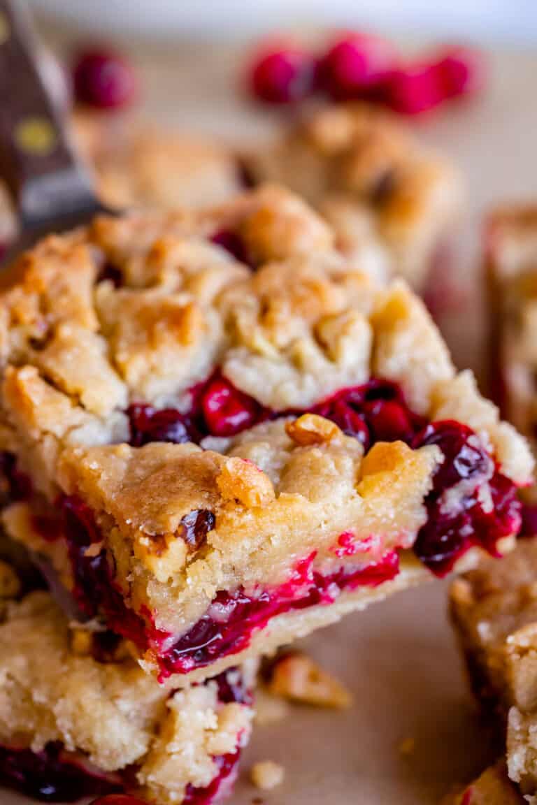 The Best Cranberry Shortbread Bars - The Food Charlatan