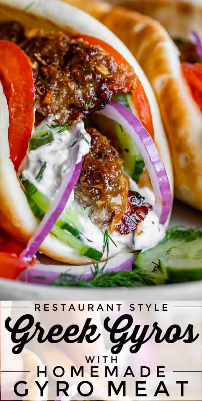 Greek Gyro Recipe with Homemade Gyro Meat - The Food Charlatan