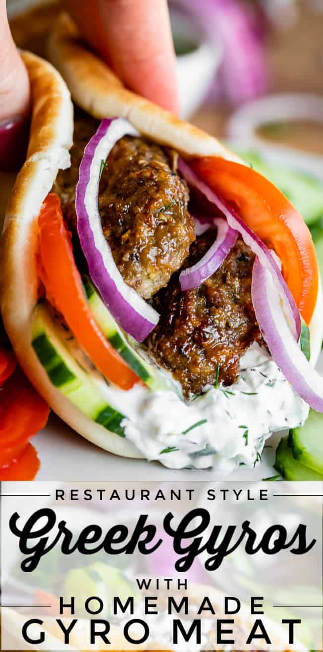 Greek Gyro Recipe with Homemade Gyro Meat - The Food Charlatan