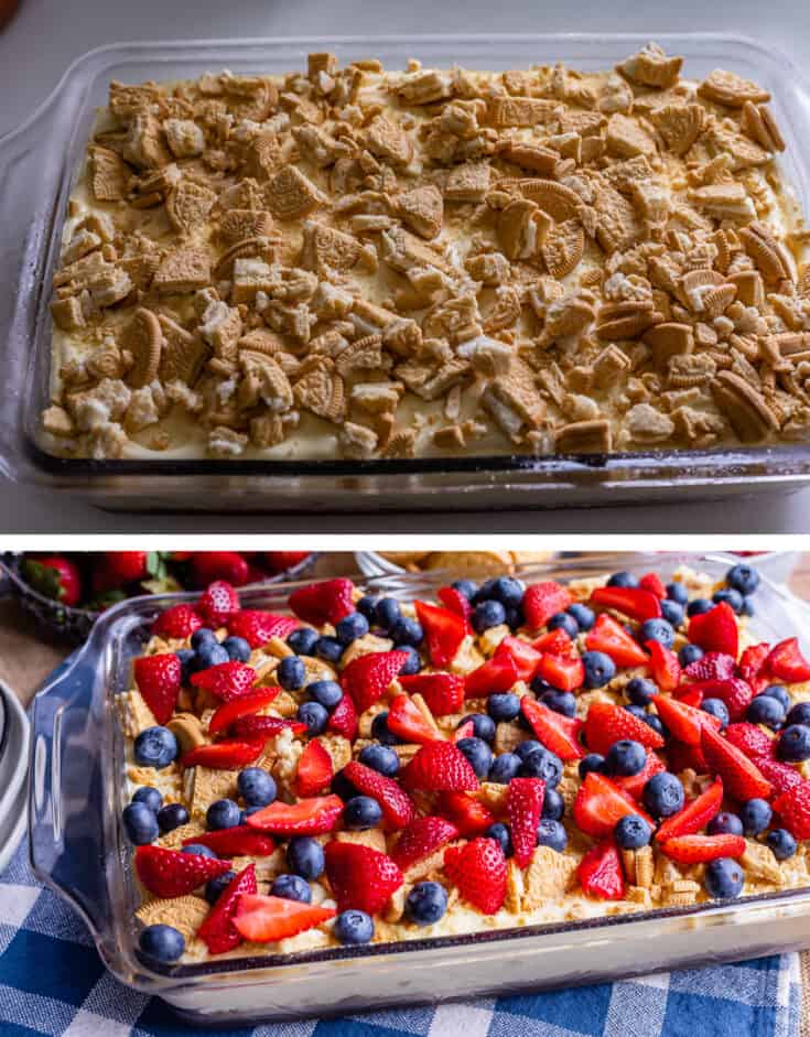 Golden Oreo Layered Pudding Dessert - The Food Charlatan