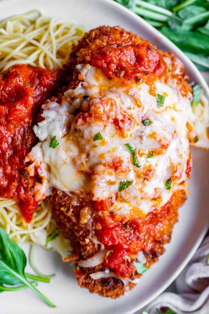 Ultra Crispy Chicken Parmesan Recipe - The Food Charlatan