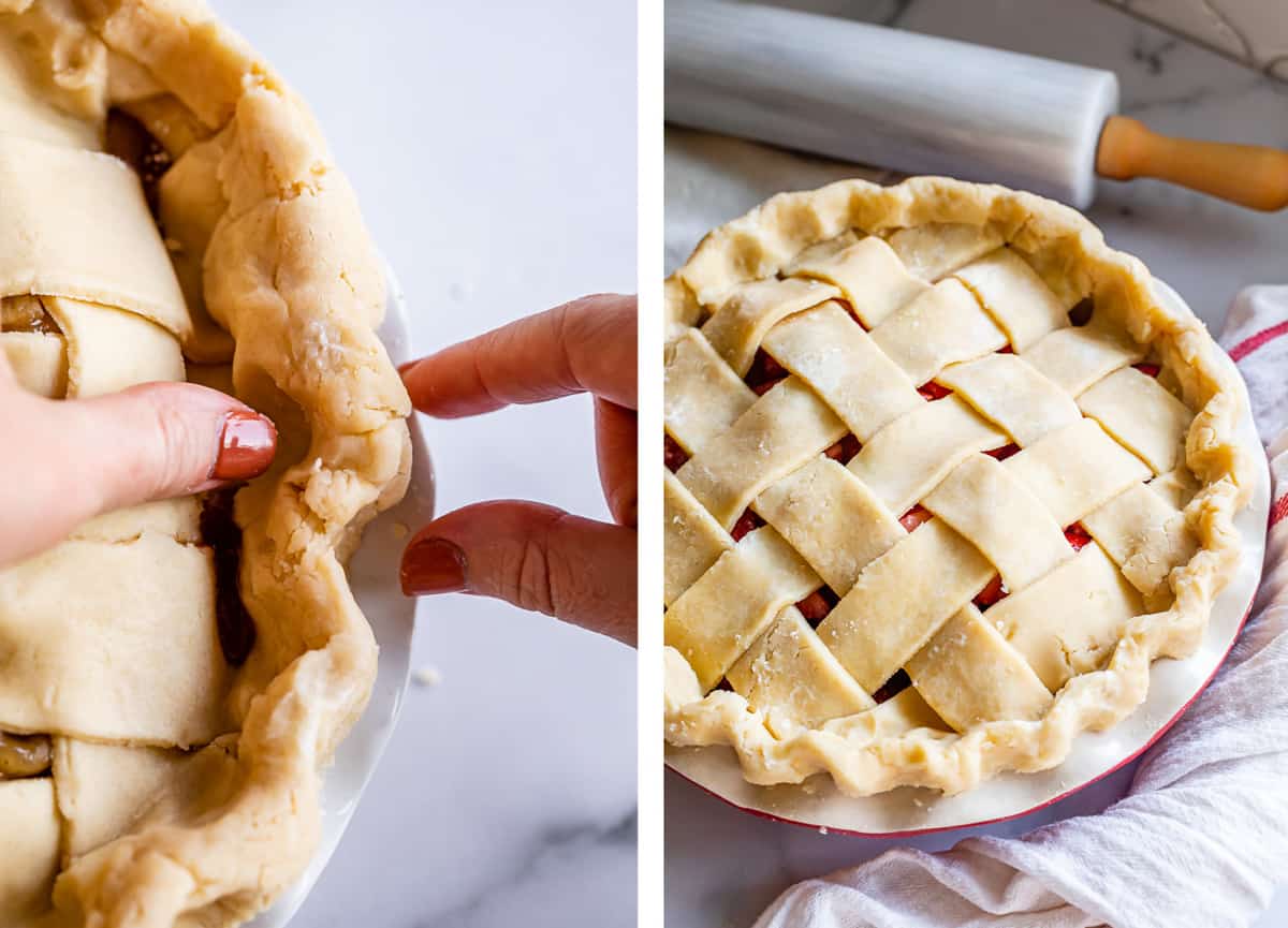 How to Make a Lattice Pie Crust (Step by Step) - The Food Charlatan