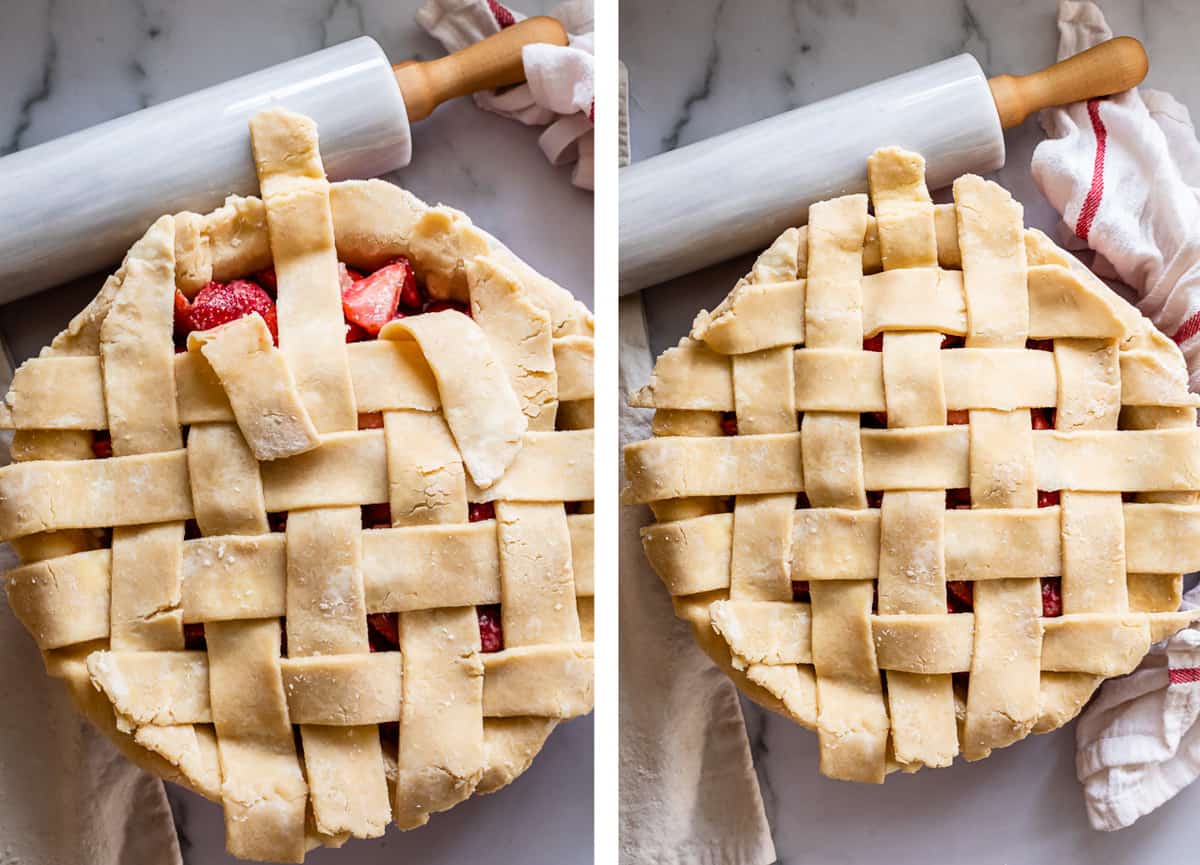 How to Make a Lattice Pie Crust (Step by Step) - The Food Charlatan