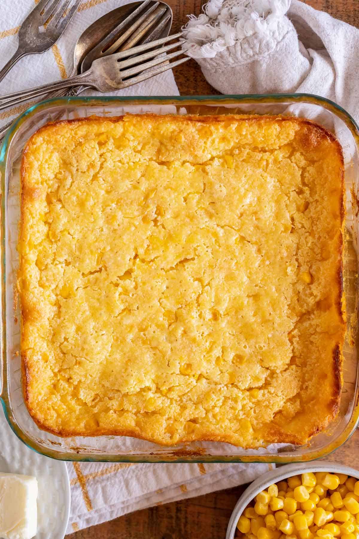 Jiffy Cornbread Casserole - The Food Charlatan