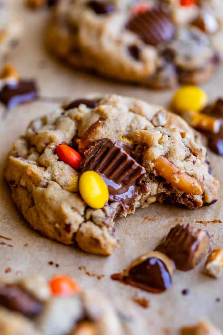 Outrageous Pretzel Reese's Cookies - The Food Charlatan