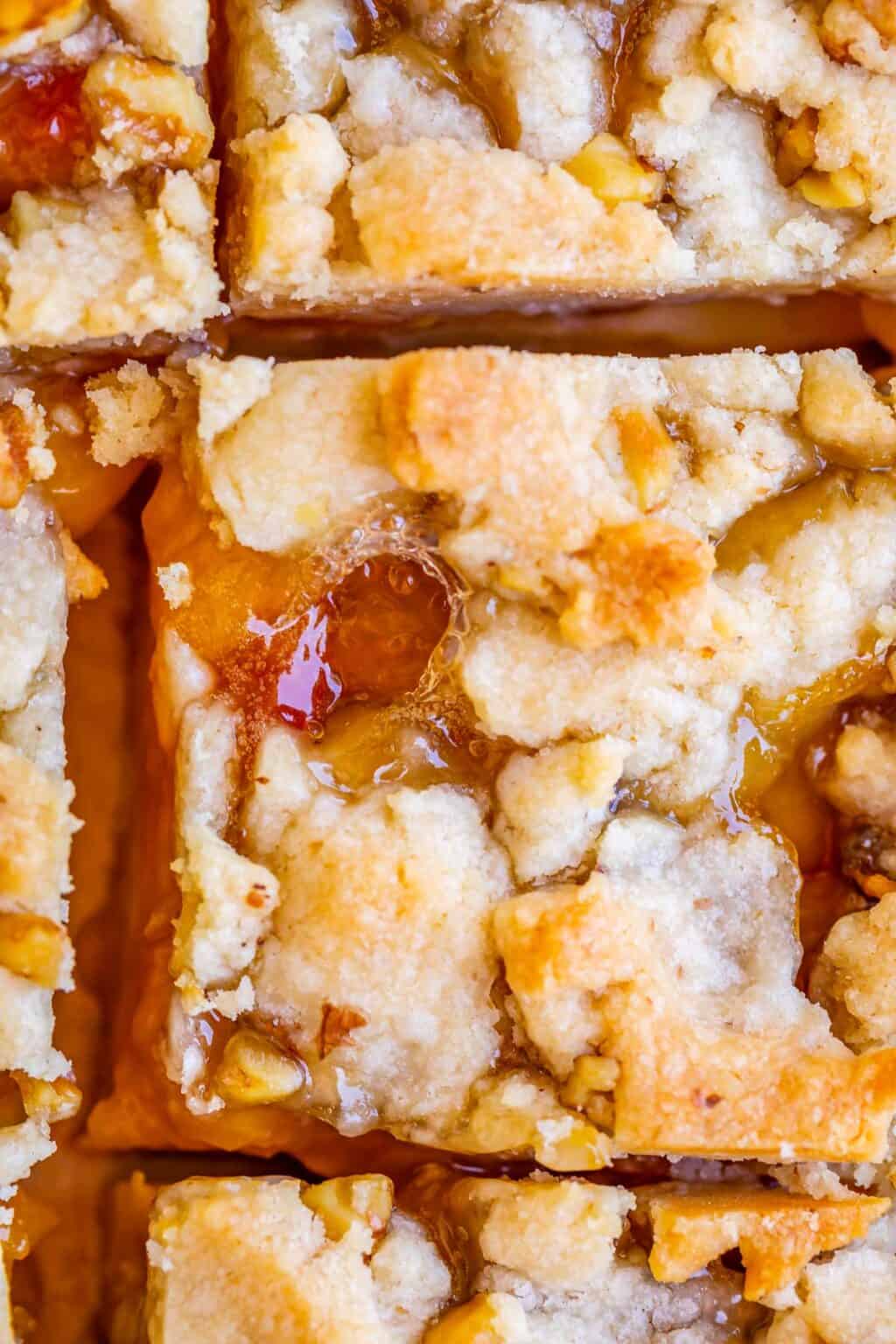 Rainier Cherry Pie Shortbread Bars - The Food Charlatan