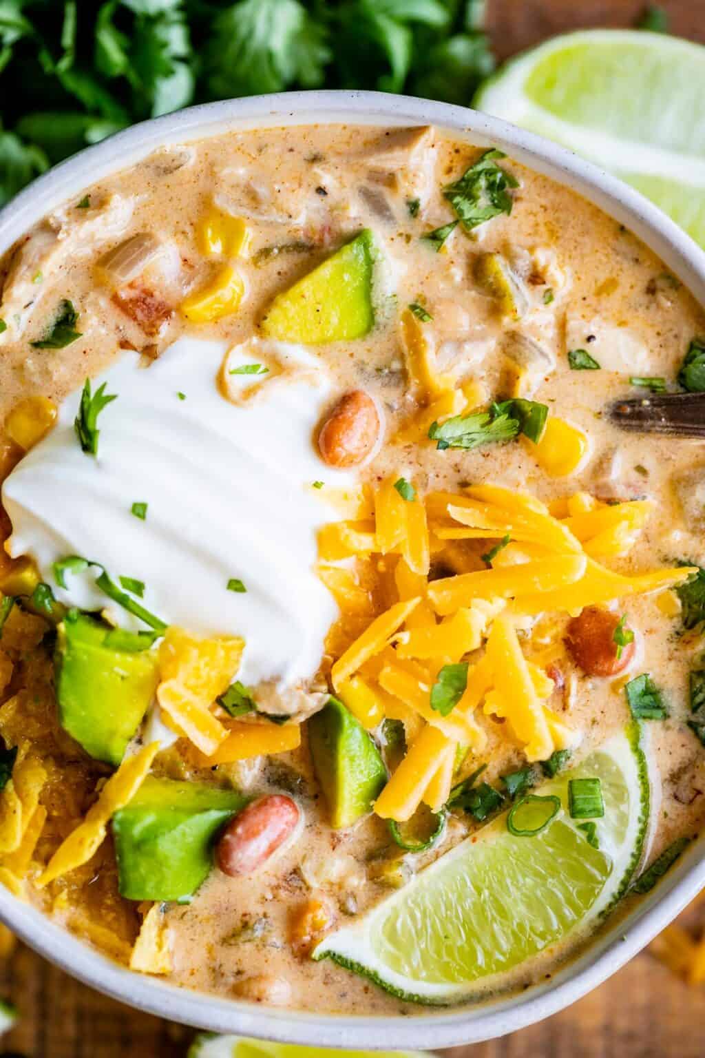 Easy White Chicken Chili Recipe (w/ Secret Ingredient) - The Food Charlatan