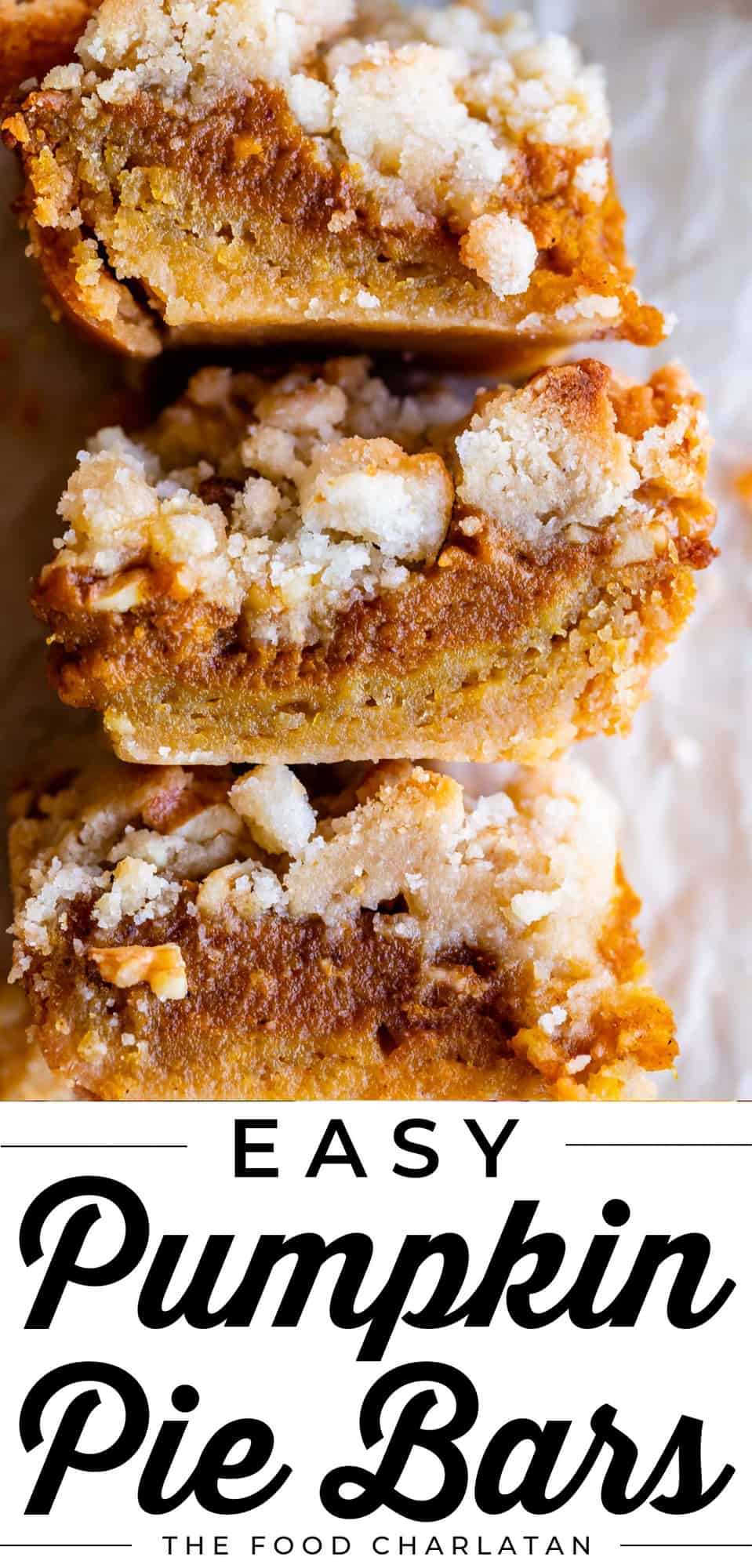 Pumpkin Pie Bars from The Food Charlatan