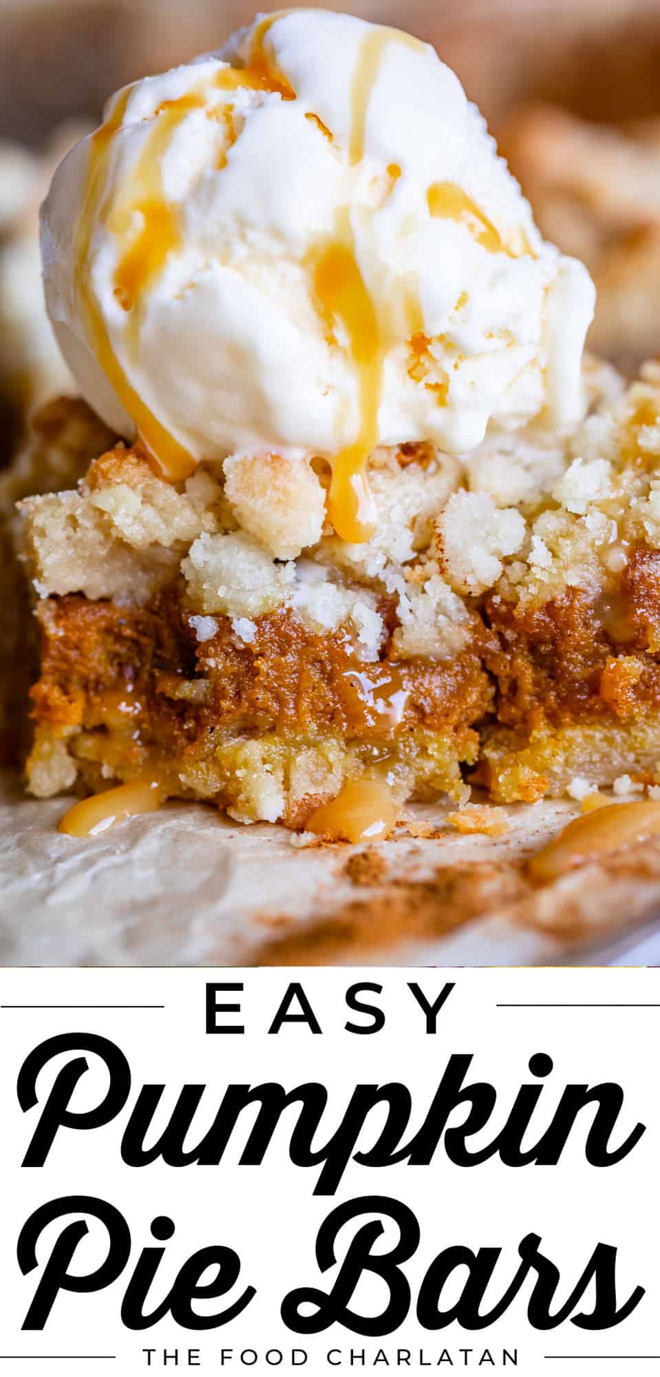 The Best Pumpkin Pie Bars with Streusel - The Food Charlatan