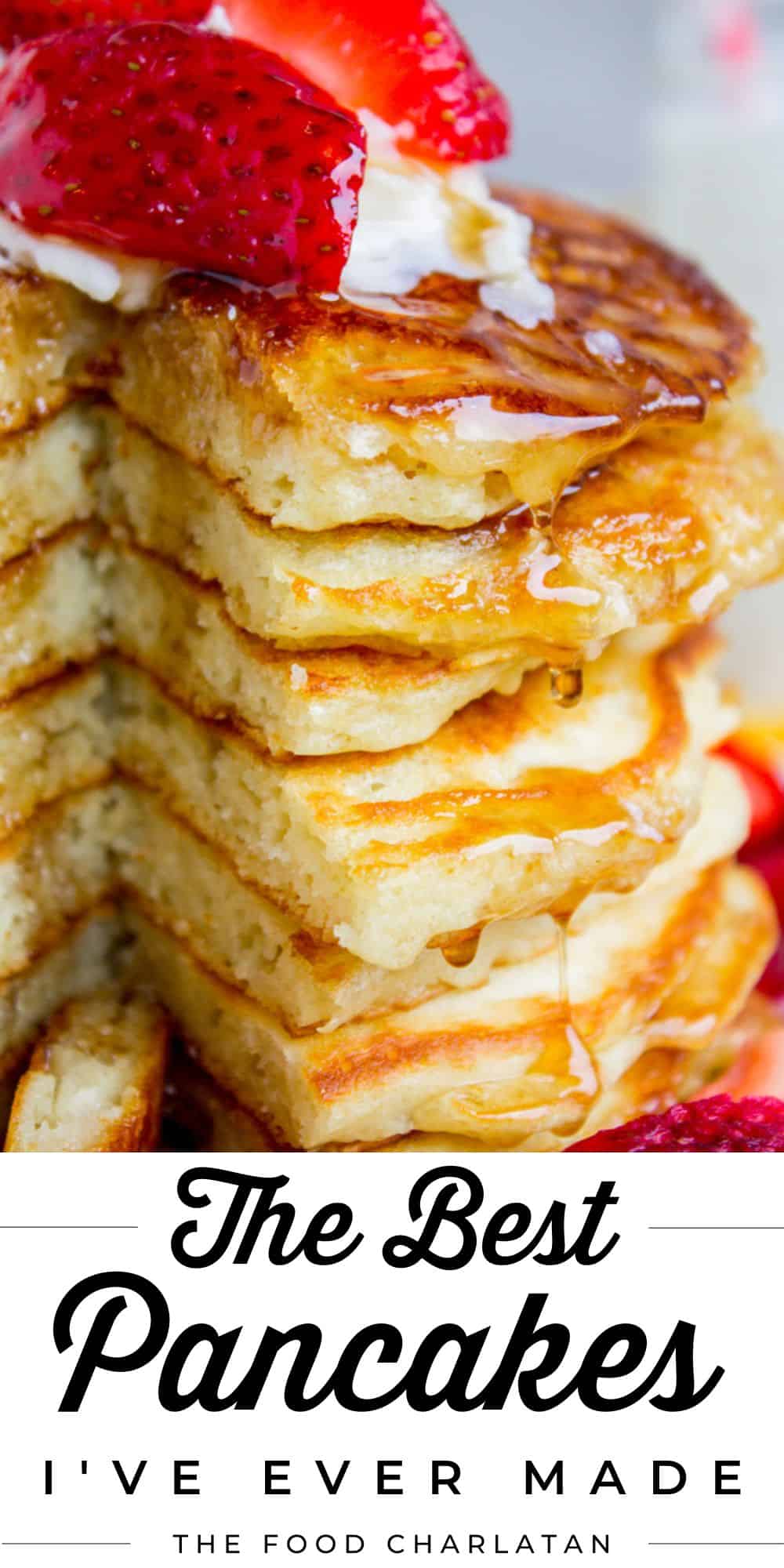 Best Fluffy Pancake Recipe EVER - The Food Charlatan