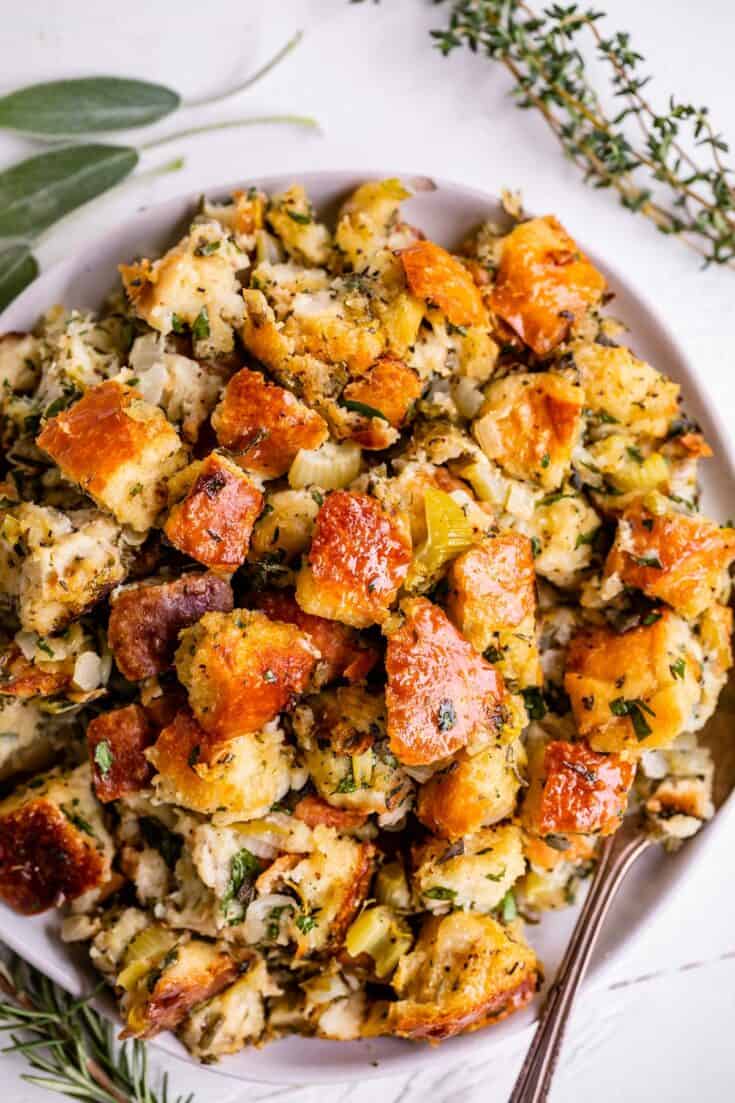 Traditional Thanksgiving Stuffing Recipe - The Food Charlatan