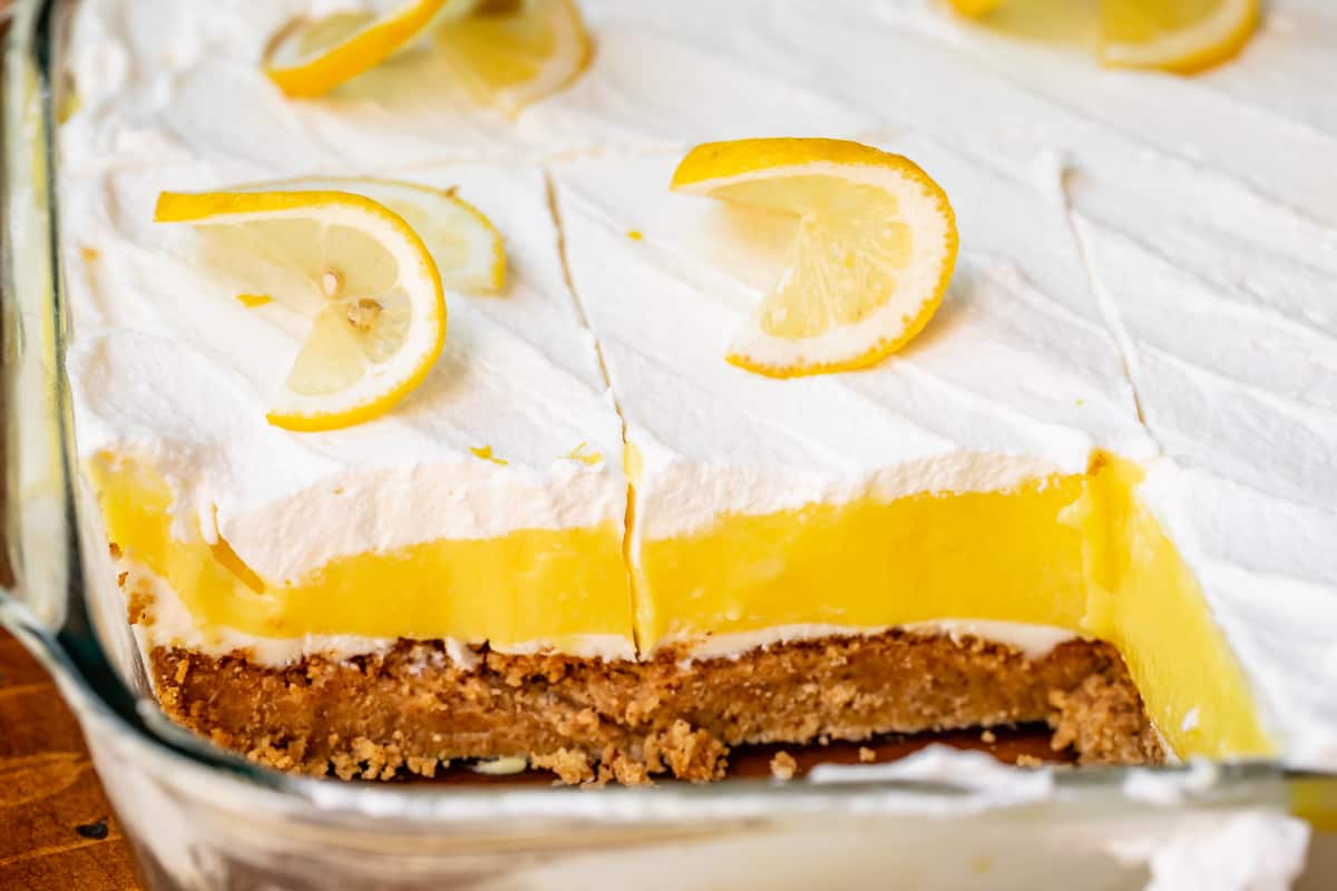 Lemon Lush Dessert - The Food Charlatan