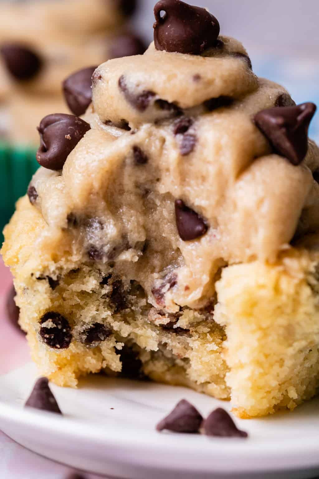 Cookie Dough Cupcakes (the BEST Frosting!) - The Food Charlatan