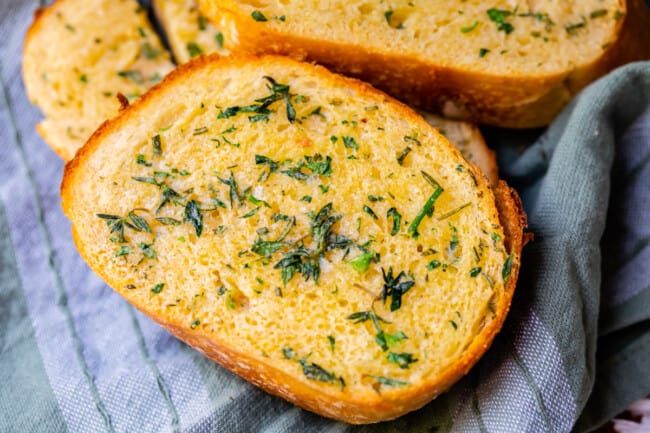 Homemade Garlic Bread - The Food Charlatan
